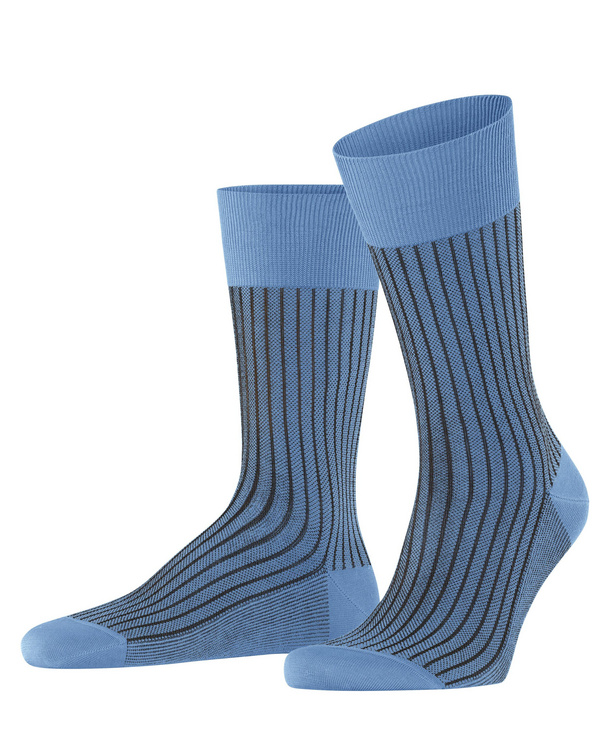 Oxford Stripe Men Socks (Blue) | FALKE