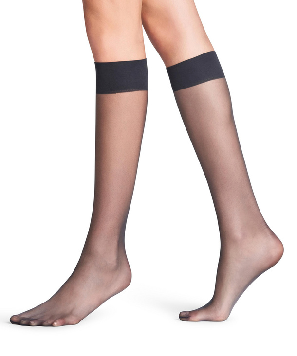 Seidenglatt 15 DEN Women Knee-high Socks (Grey) | FALKE