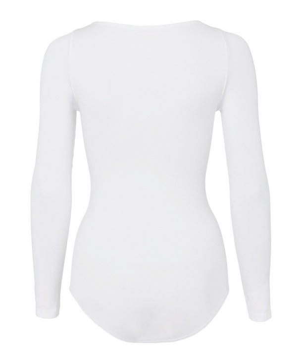 Damen-Body Fine Cotton (Weiß) | FALKE