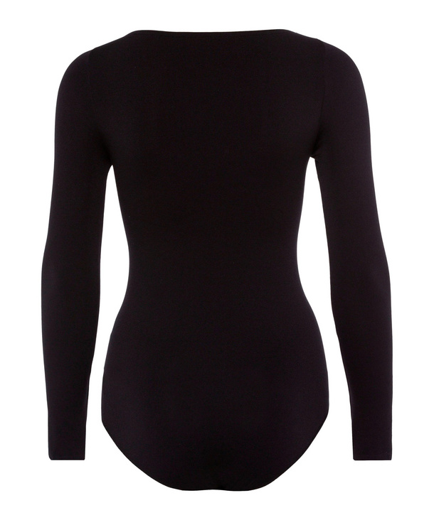 Damen-Body Fine Cotton (Schwarz) | FALKE