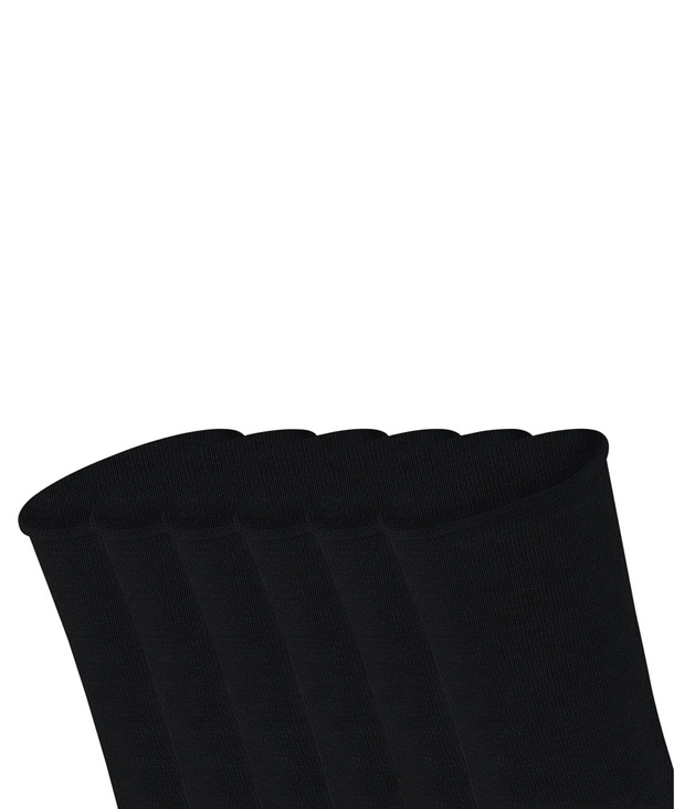 Happy 6-Pack Women Socks (Black)