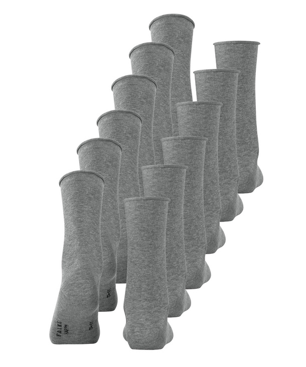 Happy 6-Pack Dames Sokken (Grijs)