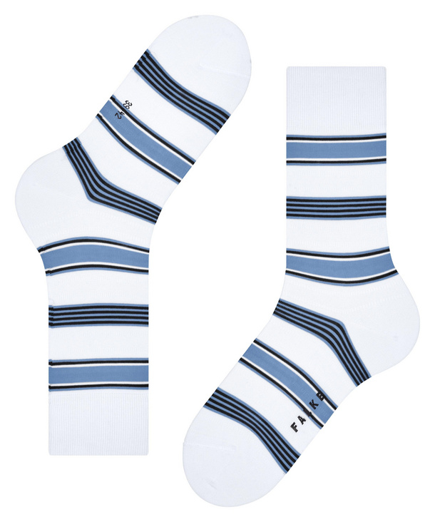 Marina Stripe Men Socks (White)