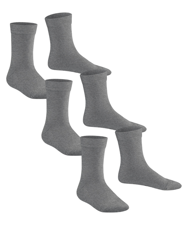Family 3-Pack Kinder Socken (Grau) | FALKE
