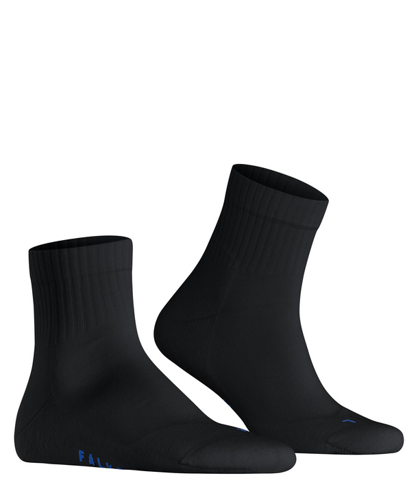 Run Rib Unisex Kurzsocken (Schwarz) | FALKE