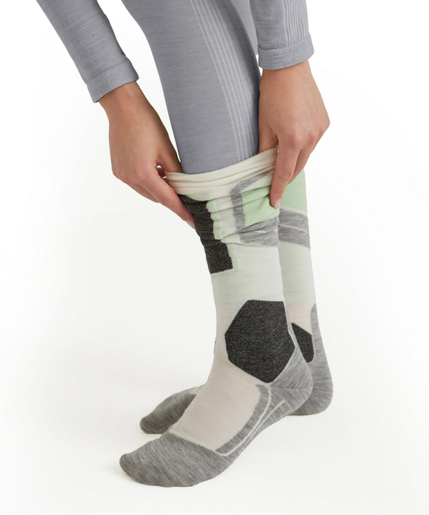 Women Tights Wool-Tech (Grey) | FALKE