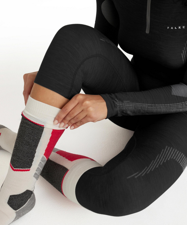 Women 3/4 Tights Wool-Tech (Black) | FALKE Women 3/4 Tights Wool-Tech (Black) | FALKE