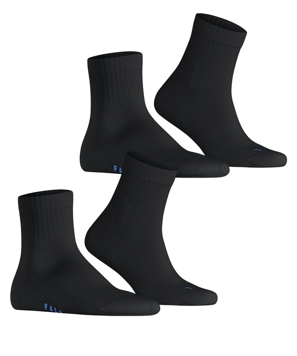 Run Rib 2-Pack Unisex Kurzsocken (Schwarz) | FALKE