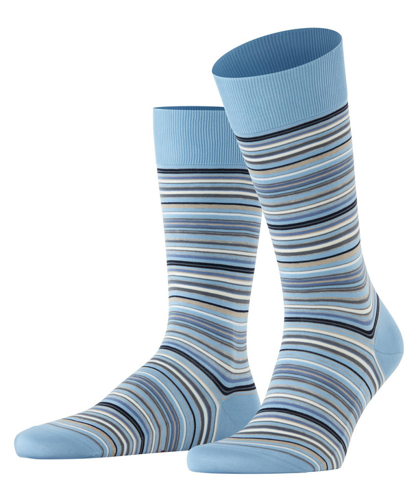 Microblock Men Socks Blue FALKE