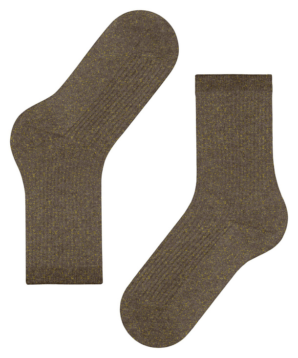 Shiny Rib Women Socks (Grey)
