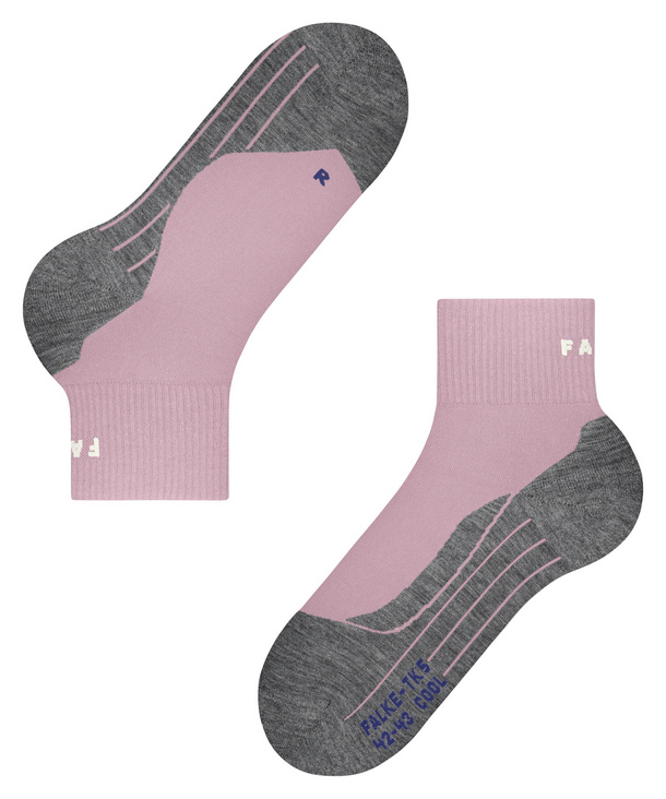 TK5 Wander Cool Short Damen Trekking Kurzsocken (Rosa) | FALKE