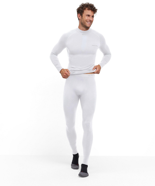 Men Tights Warm (White) | FALKE