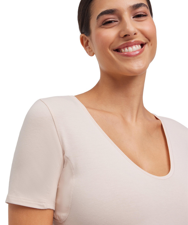 Women T-Shirt Daily Climate Control (Beige) | FALKE