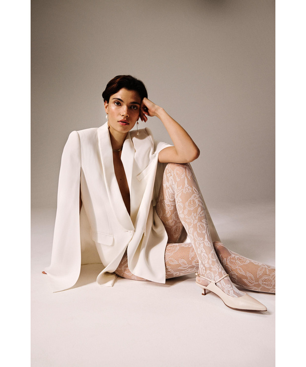 FALKE x Kaviar Gauche Women Tights (White) | FALKE